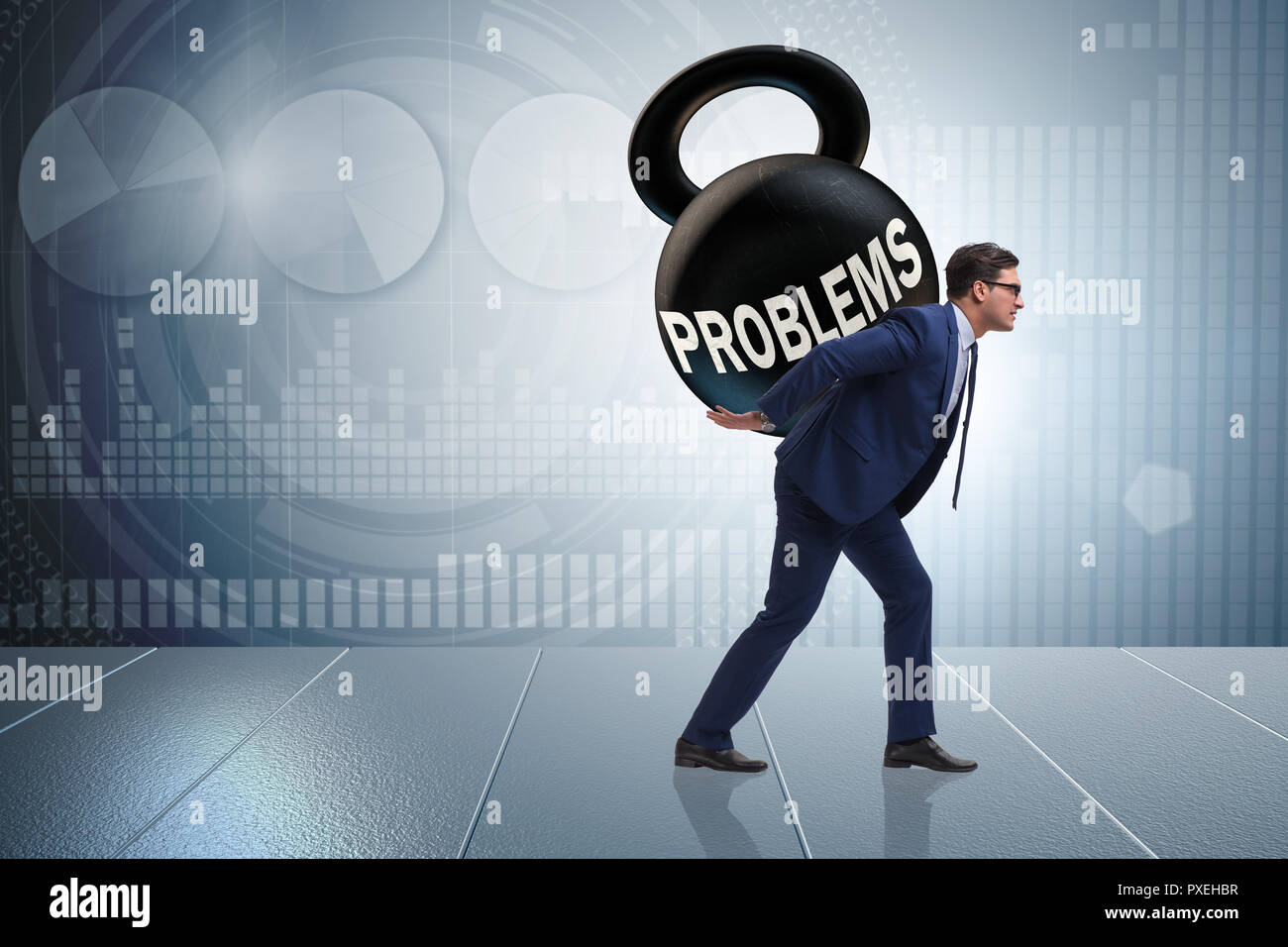 Business problem and challenge concept with businessman Stock Photo - Alamy