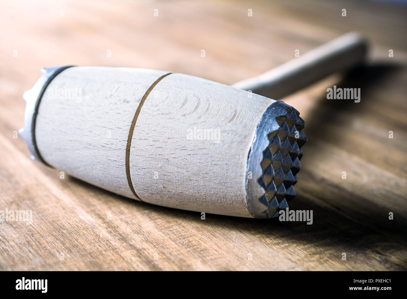 Wooden meat tenderizer hammer on hi-res stock photography and images ...