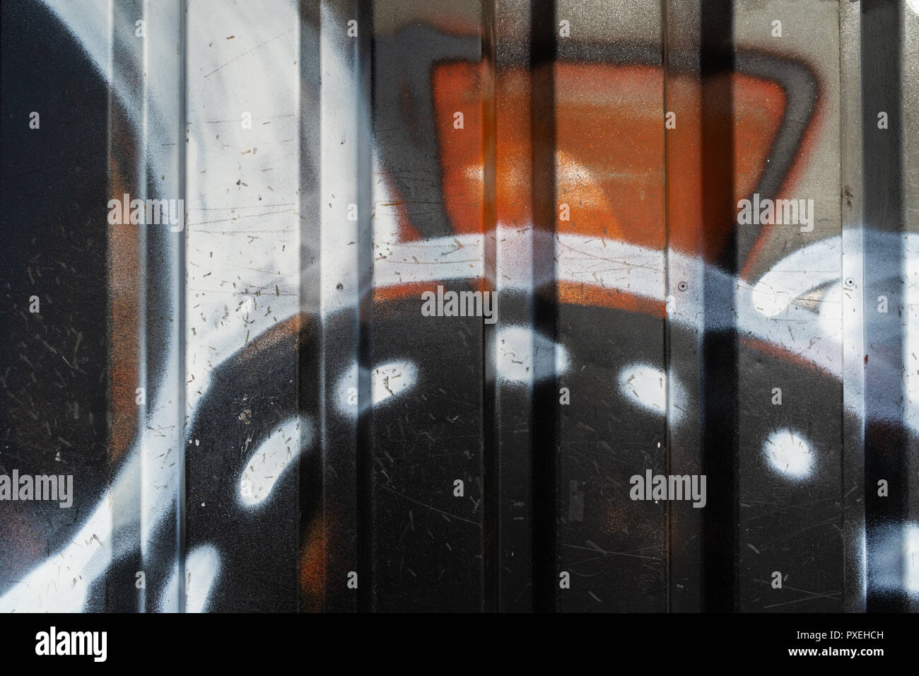 Abstract graffiti on building wall, urban background Stock Photo - Alamy
