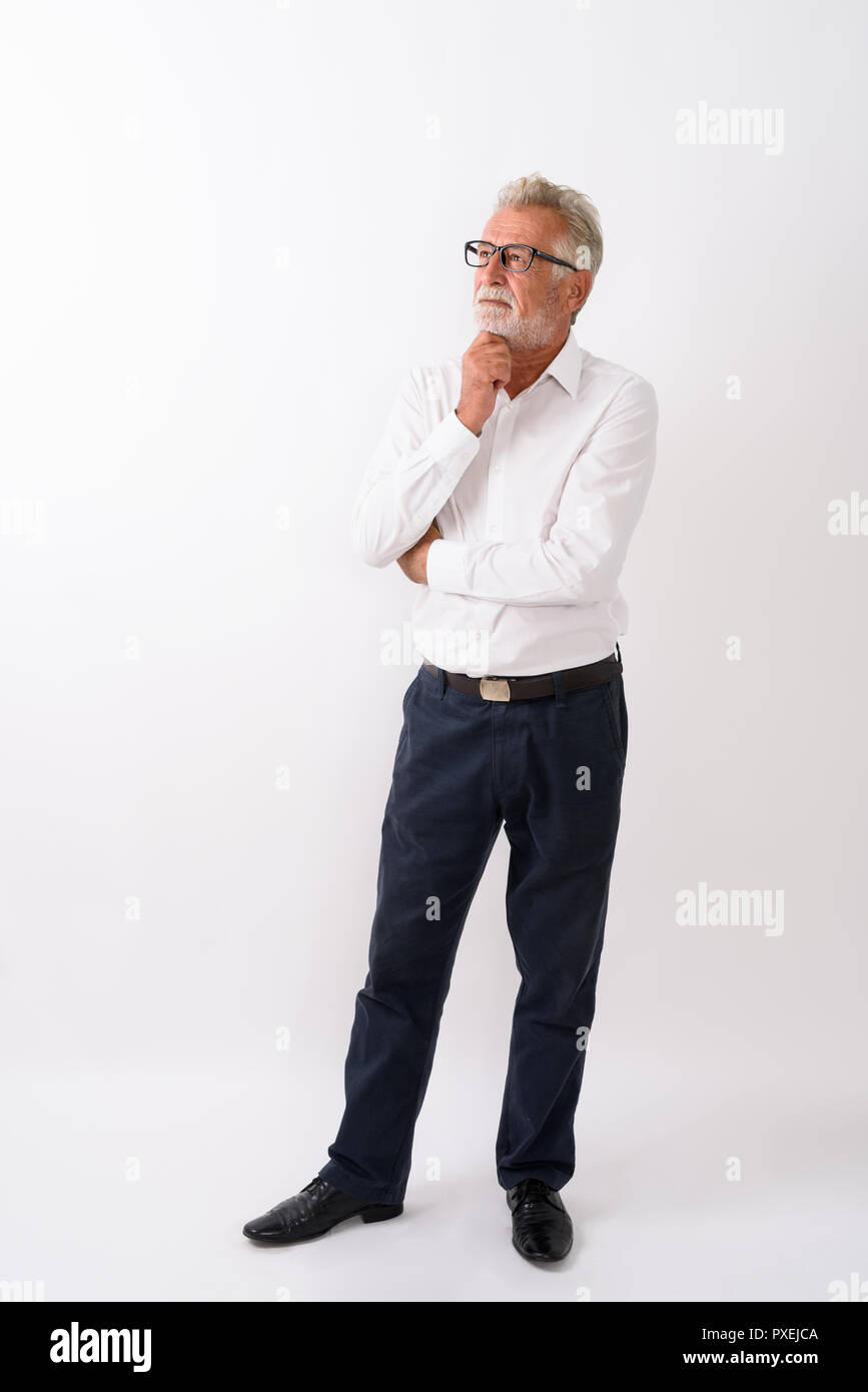 Old man looking up full body hi-res stock photography and images - Alamy