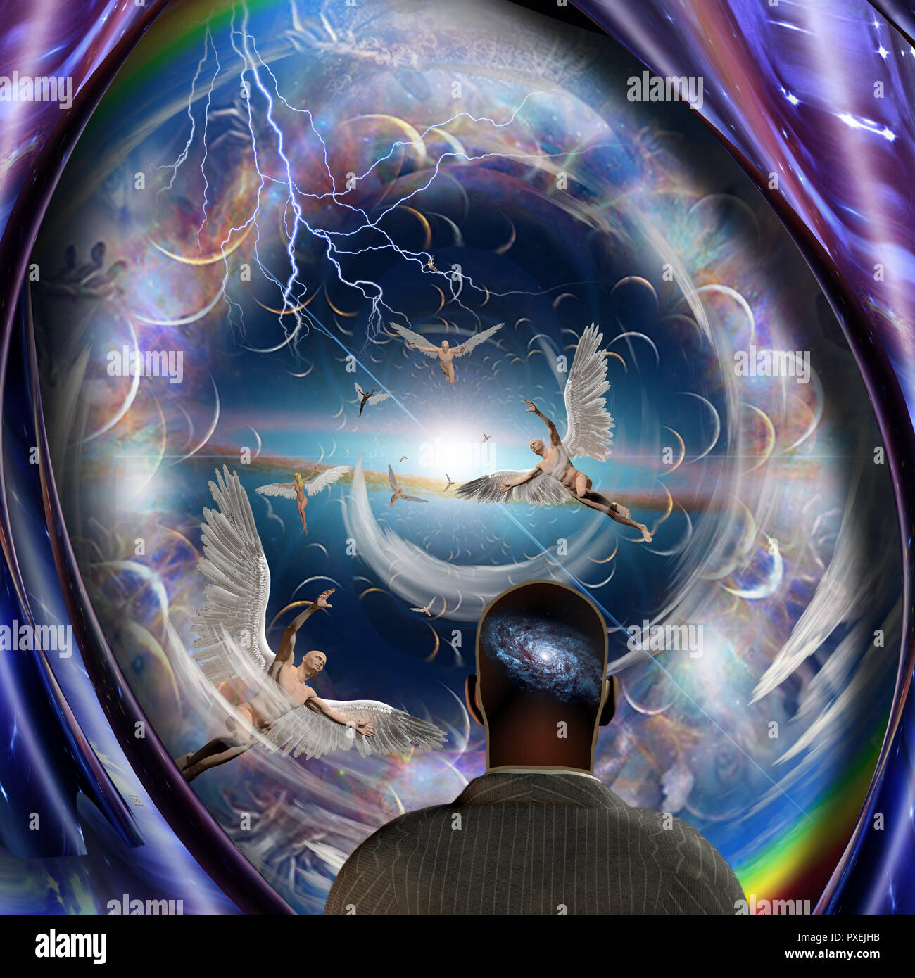 Circular angels head hi-res stock photography and images - Alamy