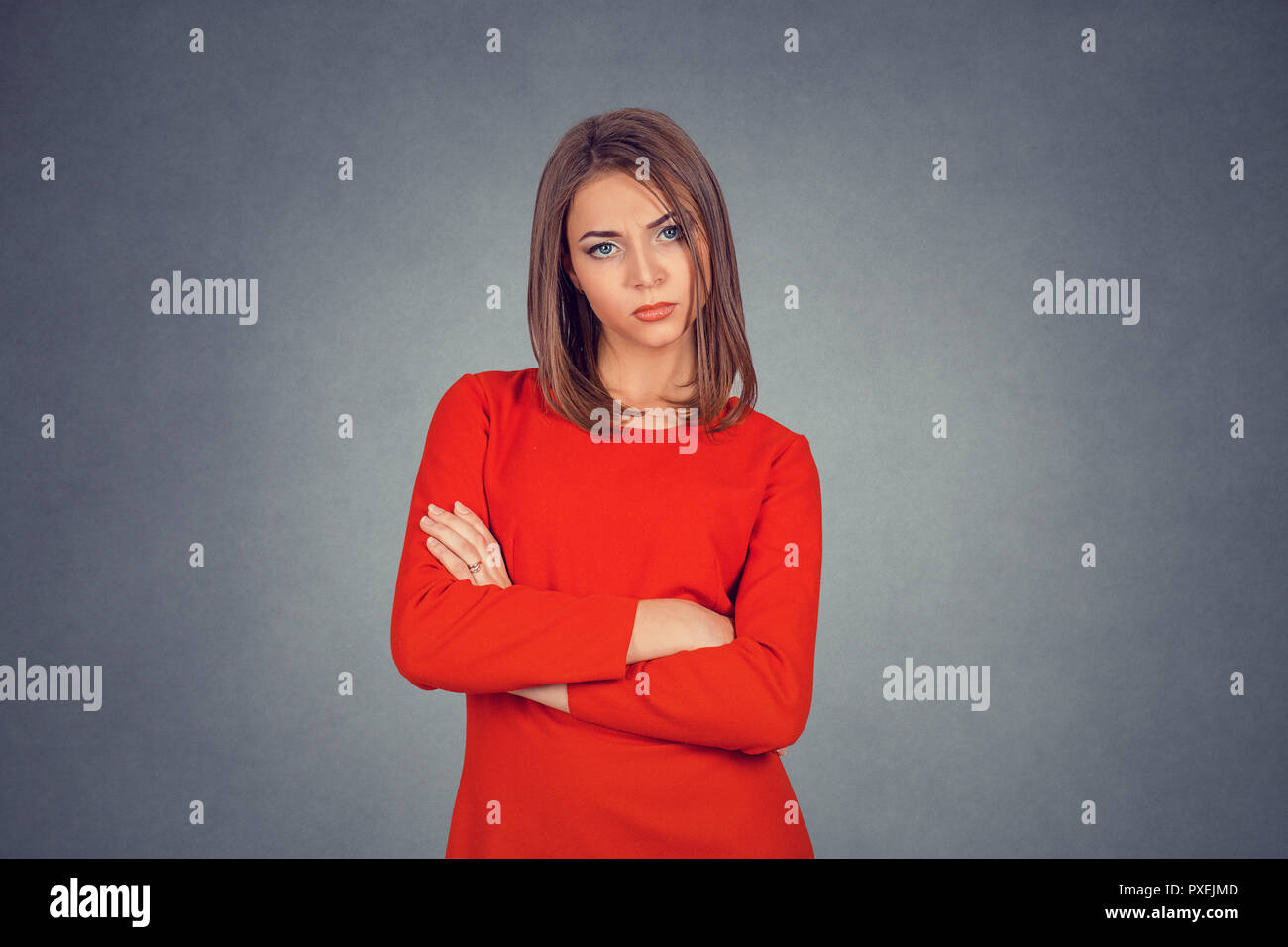 Grumpy woman hi-res stock photography and images - Alamy