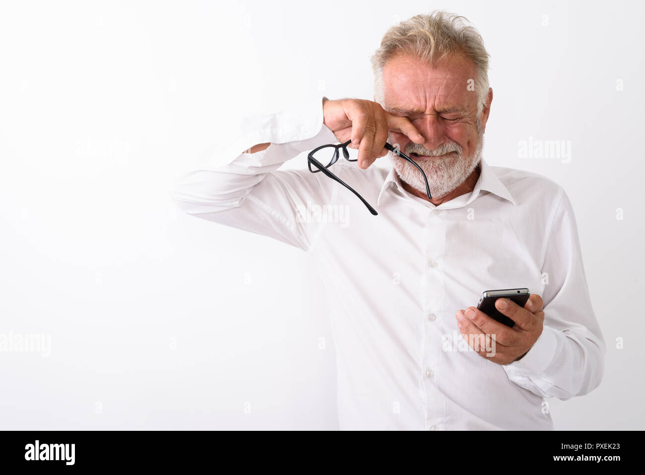 Old person phone frustrated hi-res stock photography and images - Alamy