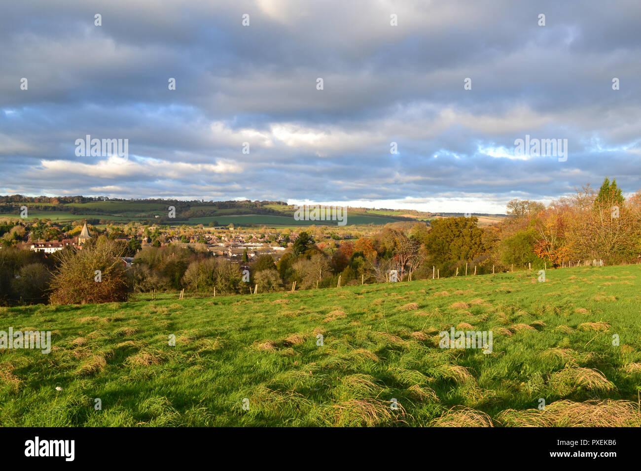 View from popular Westerham to Chartwell walk on Remembrance Day 2017 ...