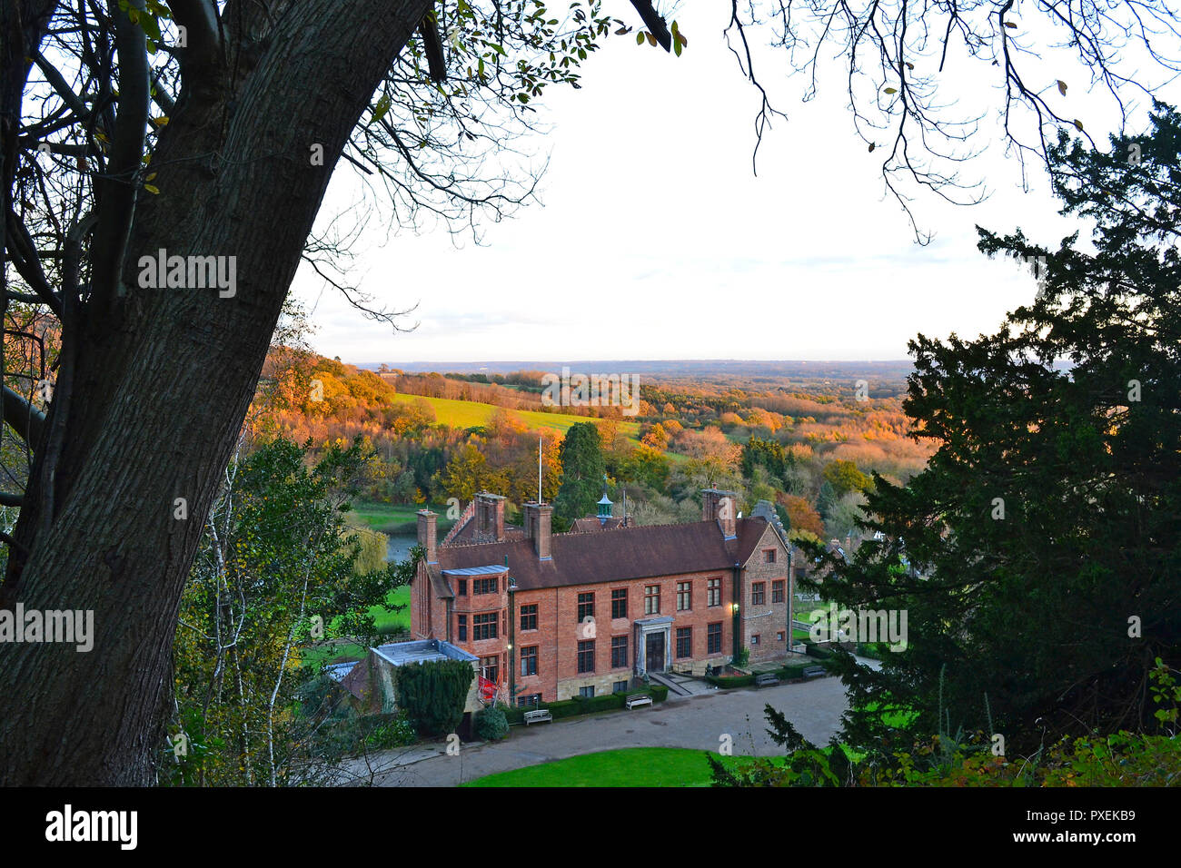View from popular Westerham to Chartwell walk on Remembrance Day 2017 ...