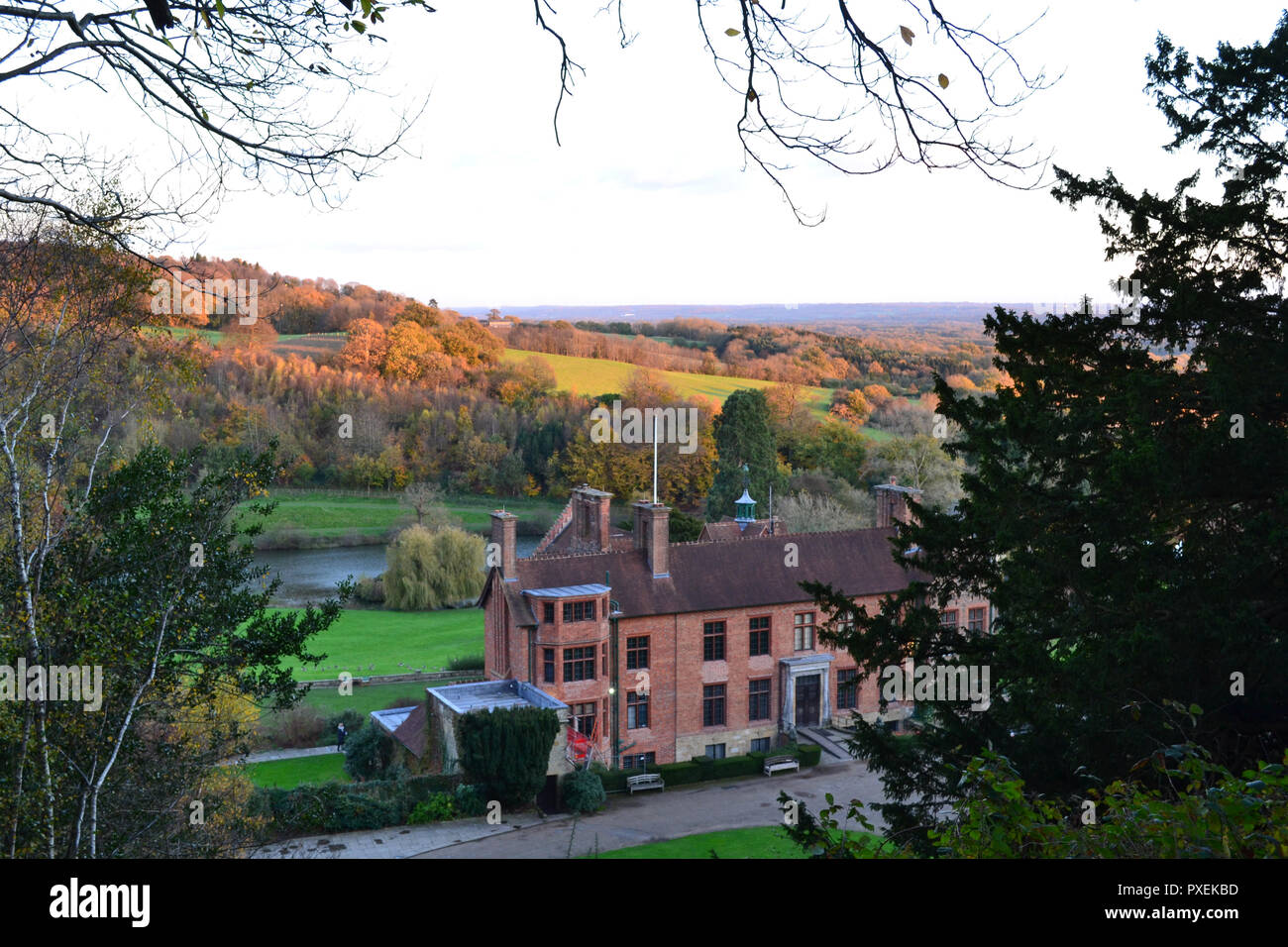 View from popular Westerham to Chartwell walk on Remembrance Day 2017 ...