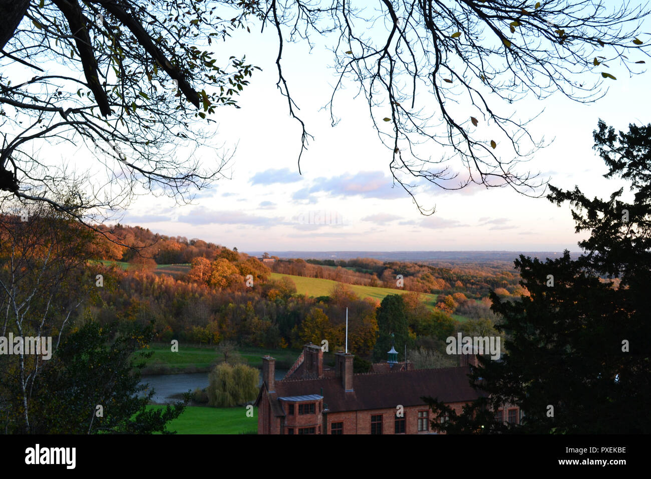 View from popular Westerham to Chartwell walk on Remembrance Day 2017 ...