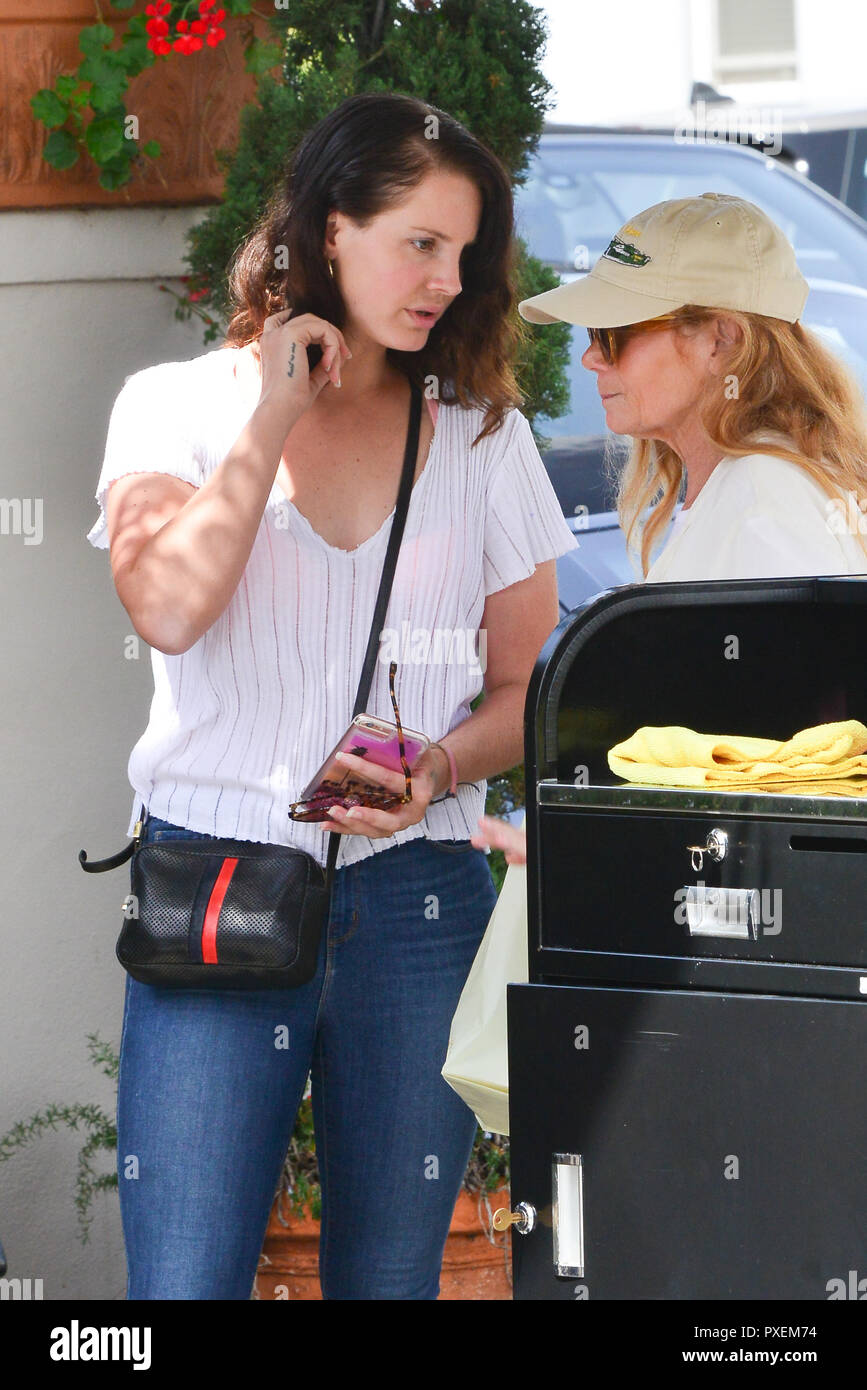 Lana Del Rey Riding A Pick Up Truck While Out For Lunch With Friends In ...