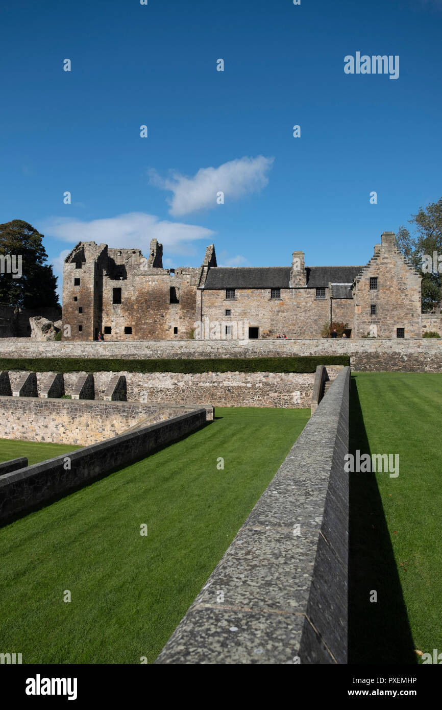 Aberlour Castle and Gardens, Fife, Scotland (near Edinburgh Stock Photo ...