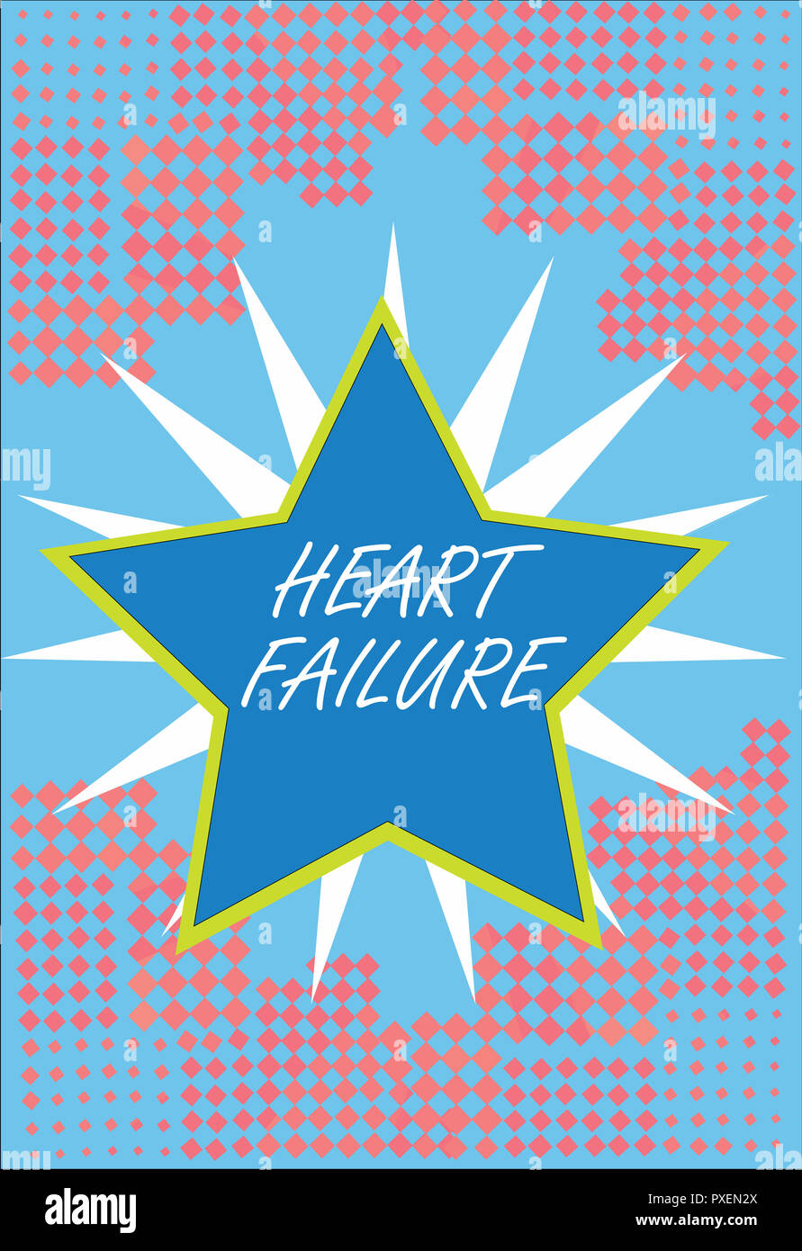Word writing text Heart Failure. Business concept for Failure of the ...