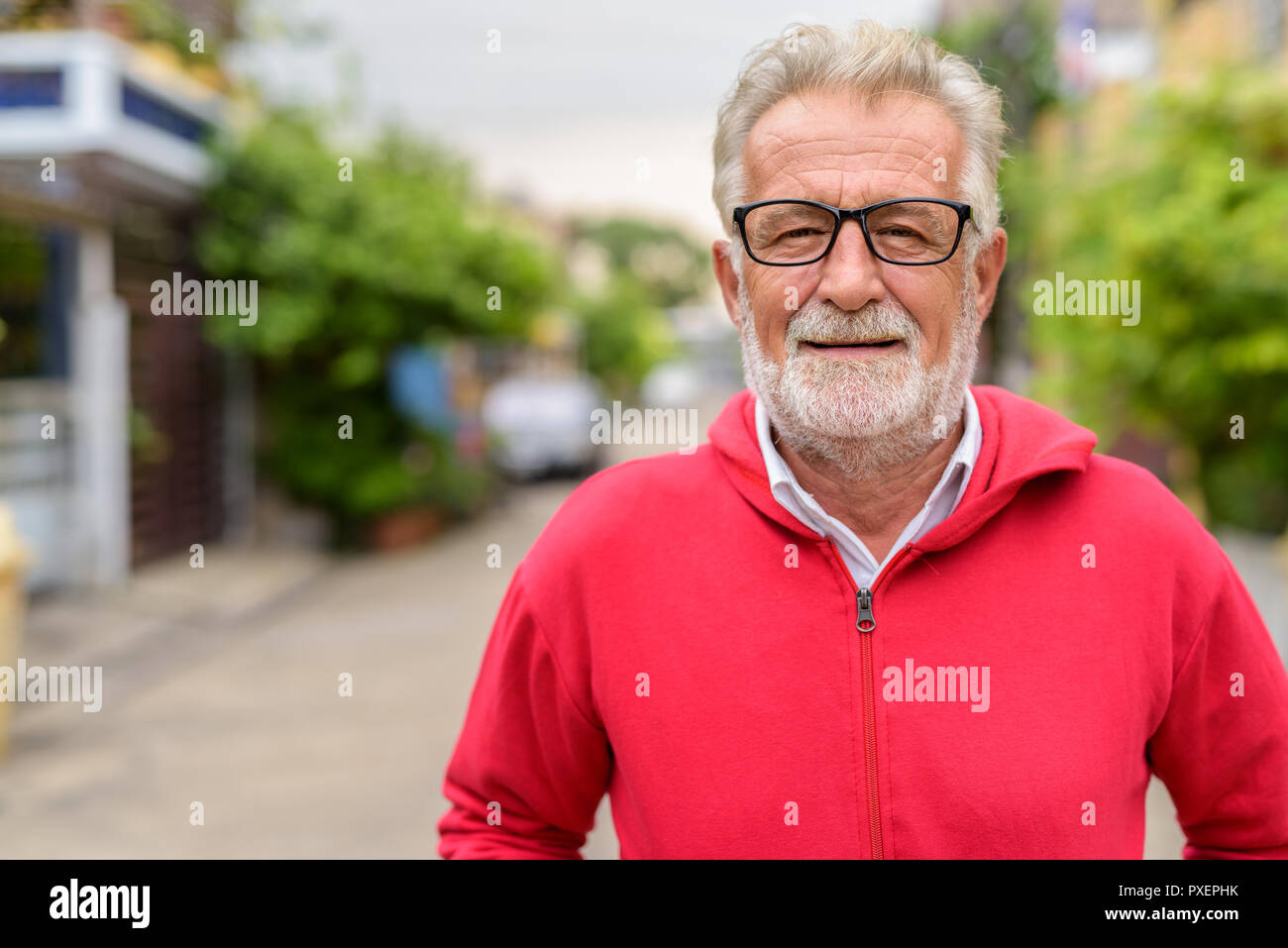 Smiling Old Man With Glasses