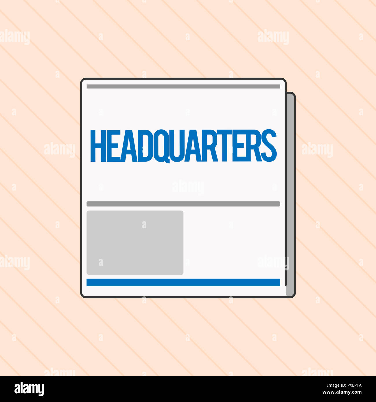 Word writing text Headquarters. Business concept for Main offices ...