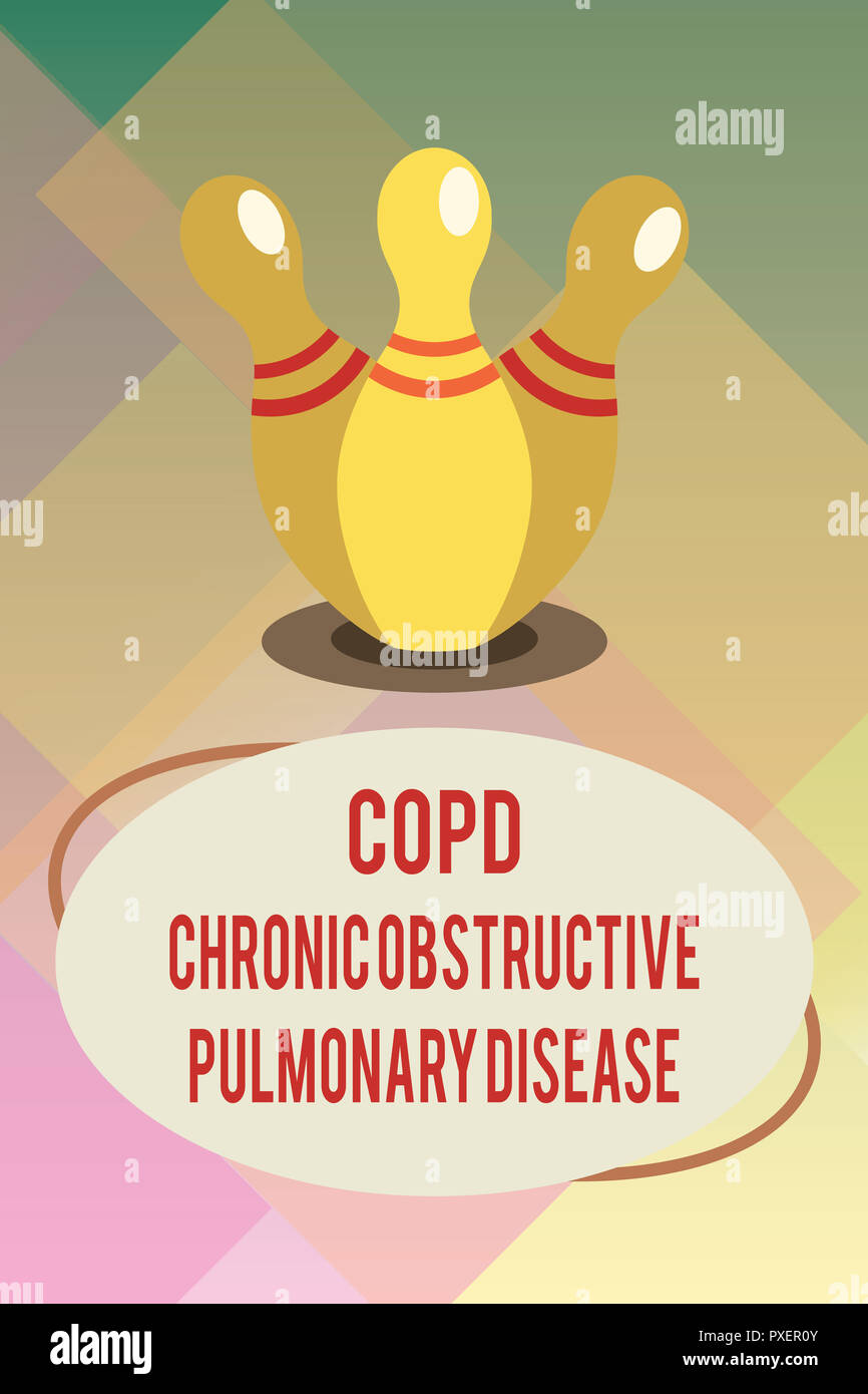 Handwriting text Copd Chronic Obstructive Pulmonary Disease. Concept ...