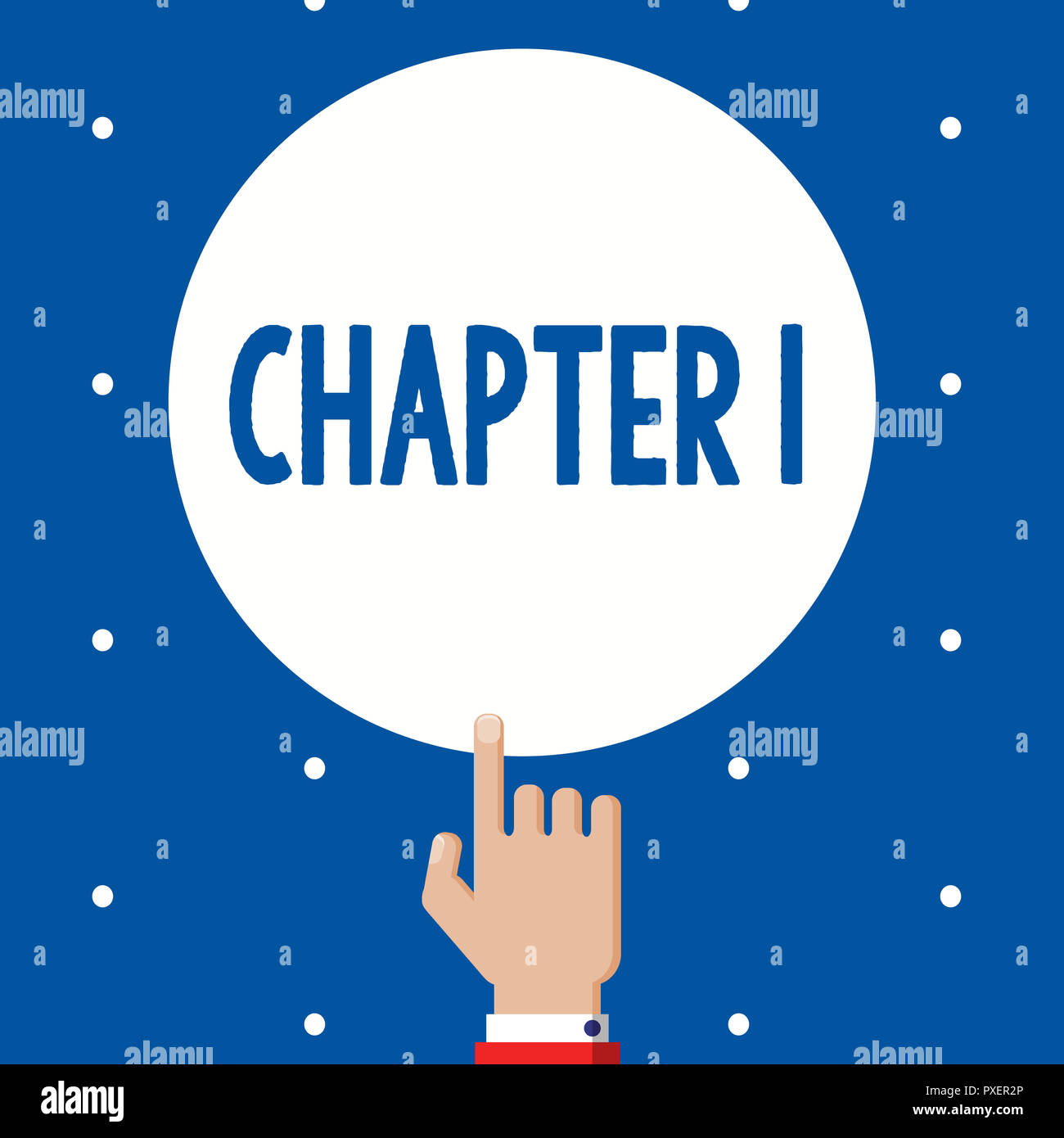 Handwriting text Chapter 1. Concept meaning Start od book project ...