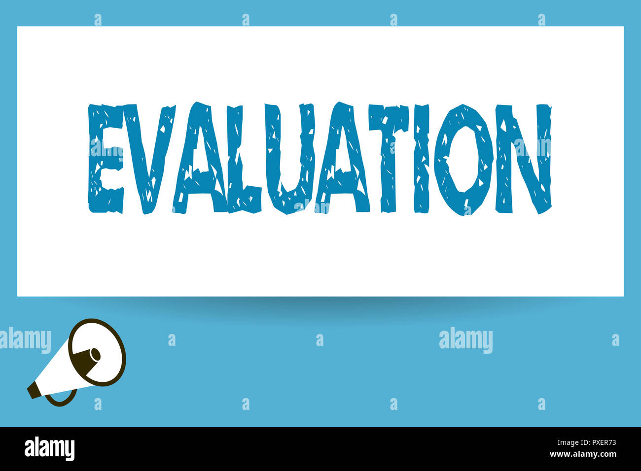 Word writing text Evaluation. Business concept for Judgment Feedback ...