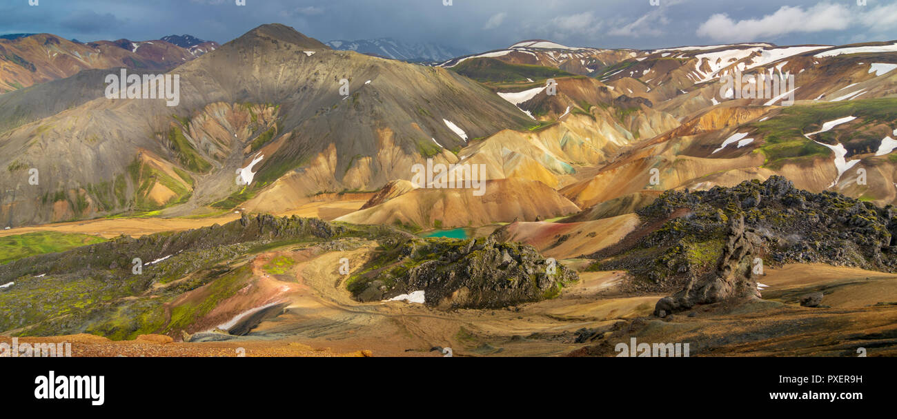 Landmannalaugar, or the 'People's Pools', a vast area of stunning ...