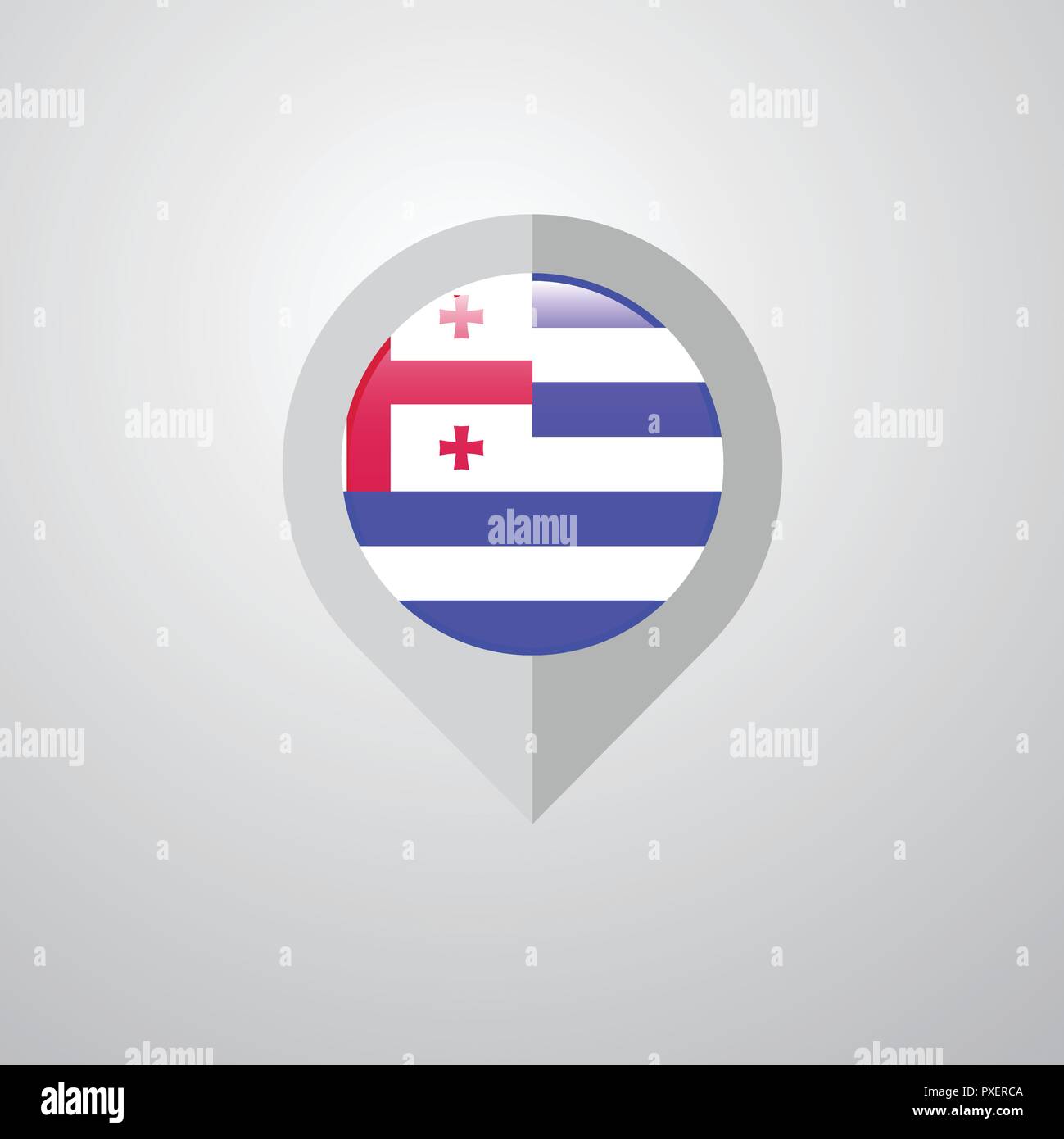 Flag of ajaria hi-res stock photography and images - Alamy