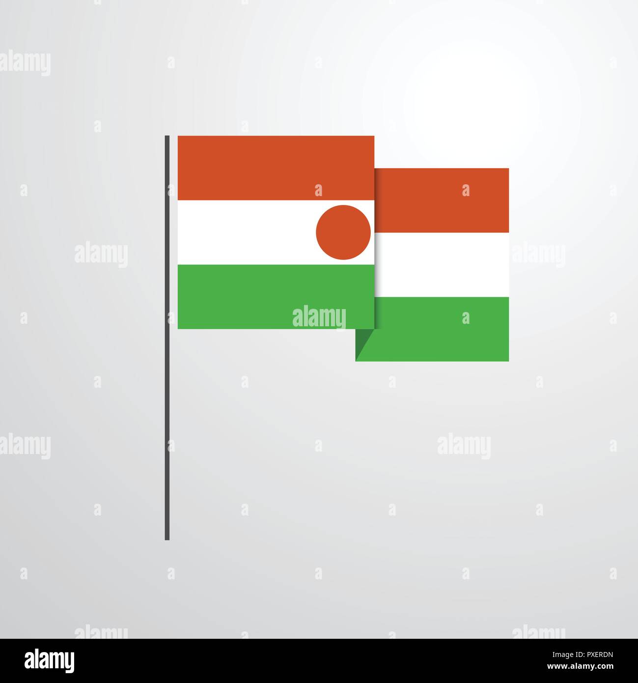 Niger waving Flag design vector Stock Vector Image & Art - Alamy