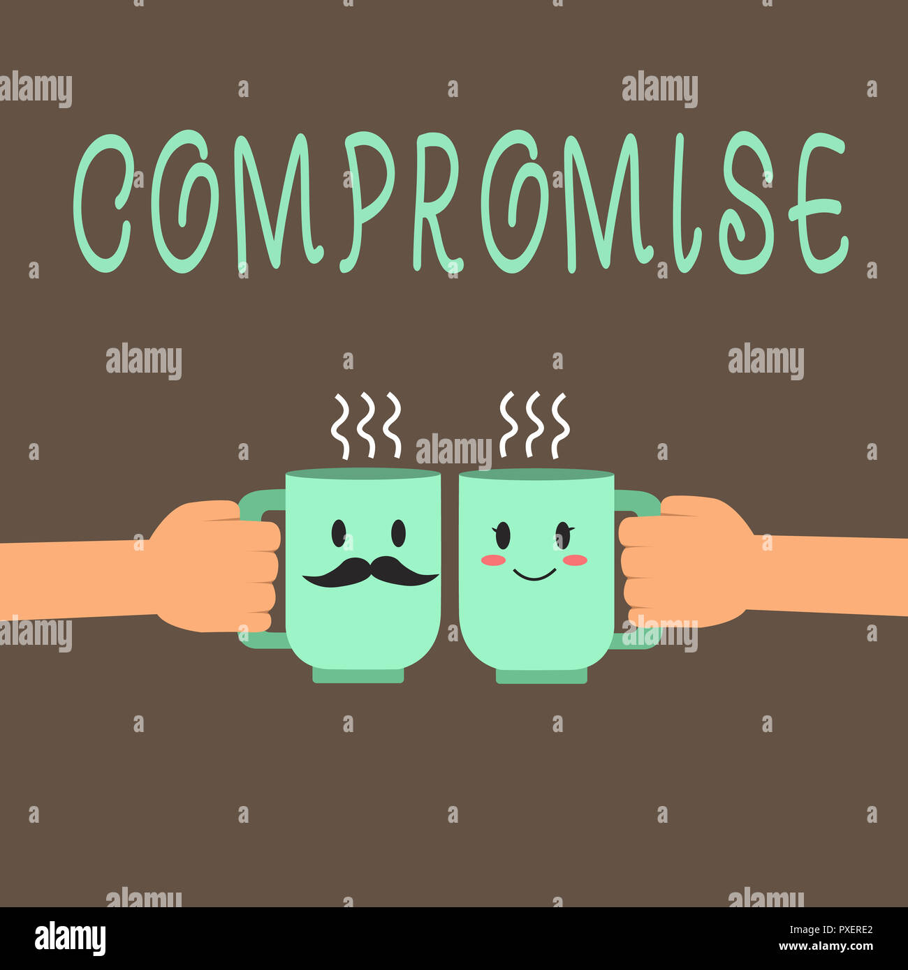 Word writing text Compromise. Business concept for Come to agreement by ...