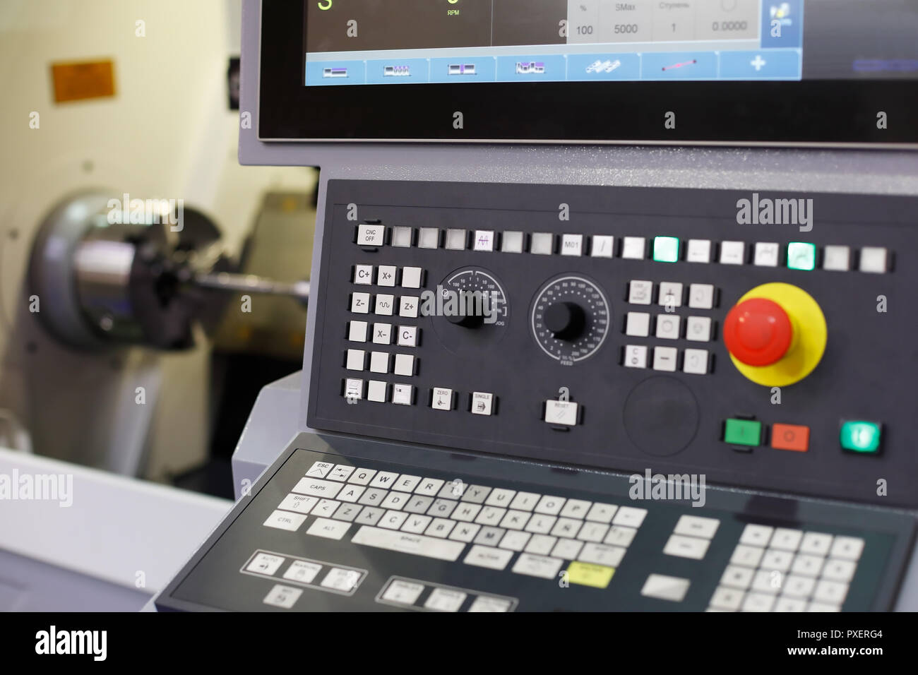 Lathe control panel hi-res stock photography and images - Alamy