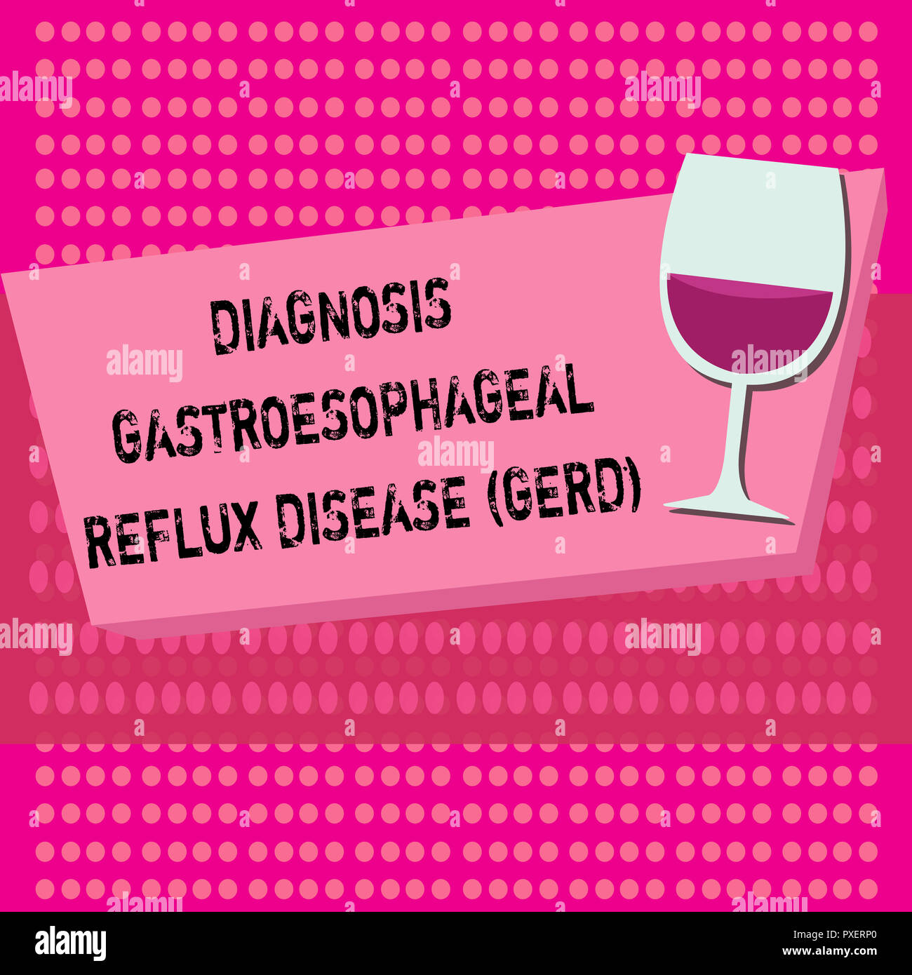 Text sign showing Diagnosis Gastroesophageal Reflux Disease Gerd ...