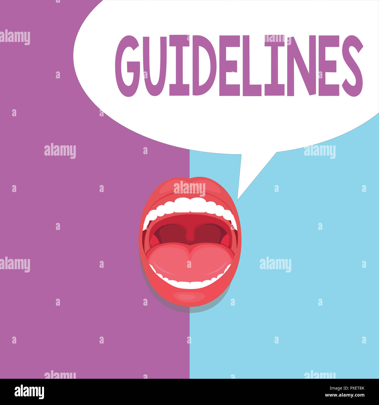Text sign showing Guidelines. Conceptual photo General rule principle ...