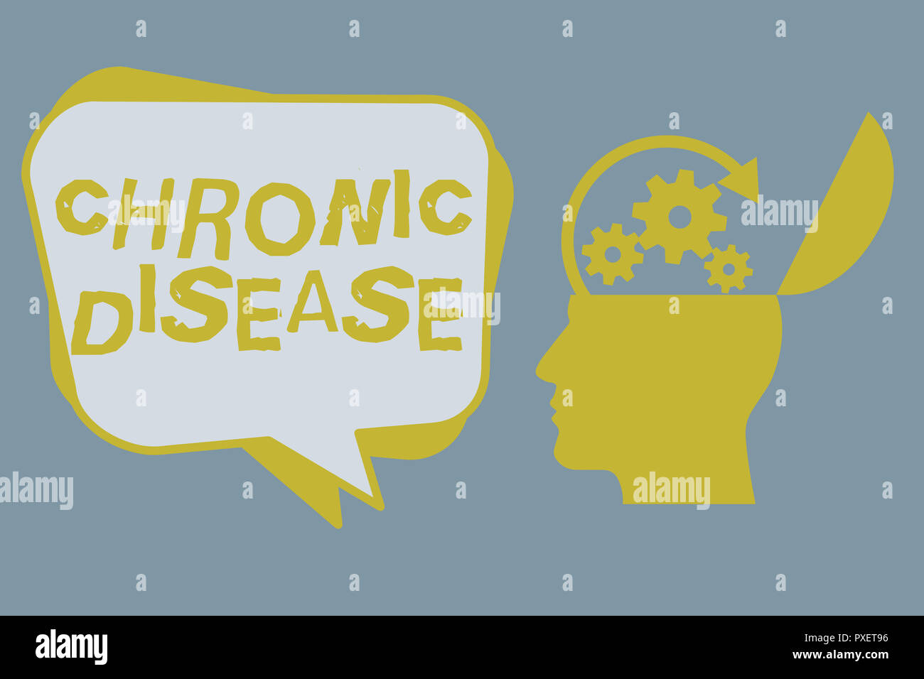 Handwriting text Chronic Disease. Concept meaning A condition you can ...