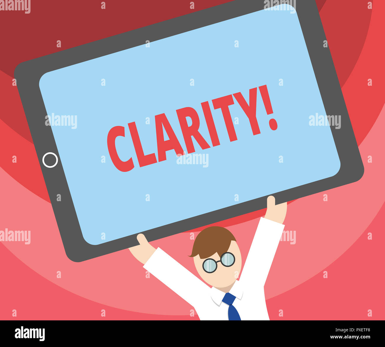 Handwriting text writing Clarity. Concept meaning quality of being easy ...