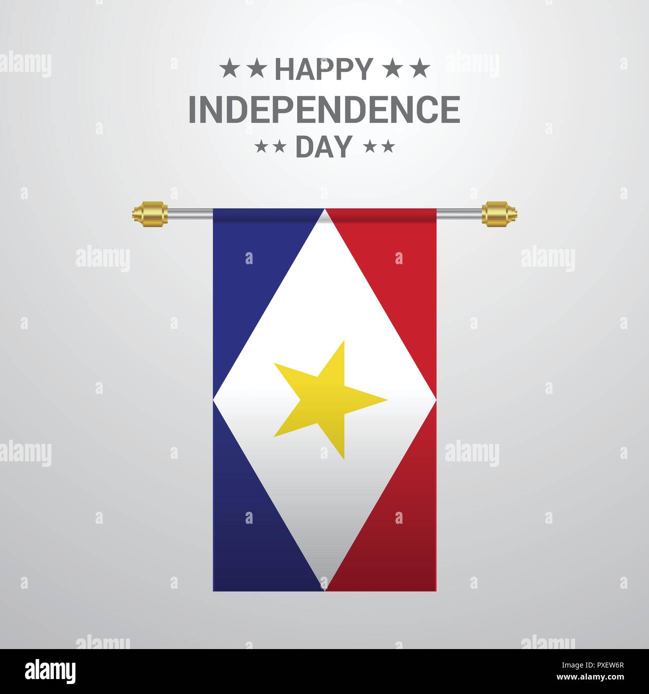 saba Independence day hanging flag background Stock Vector Image & Art ...