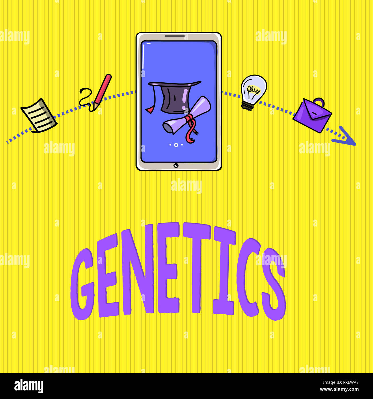 Word writing text Genetics. Business concept for study of heredity and ...