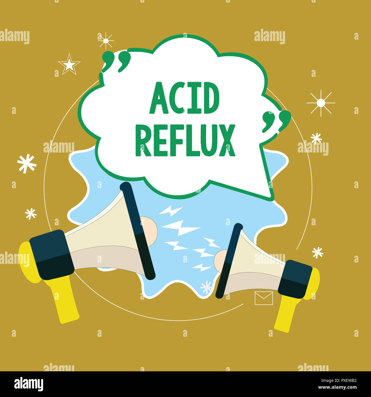 Text sign showing Acid Reflux. Conceptual photo Condition where acid ...