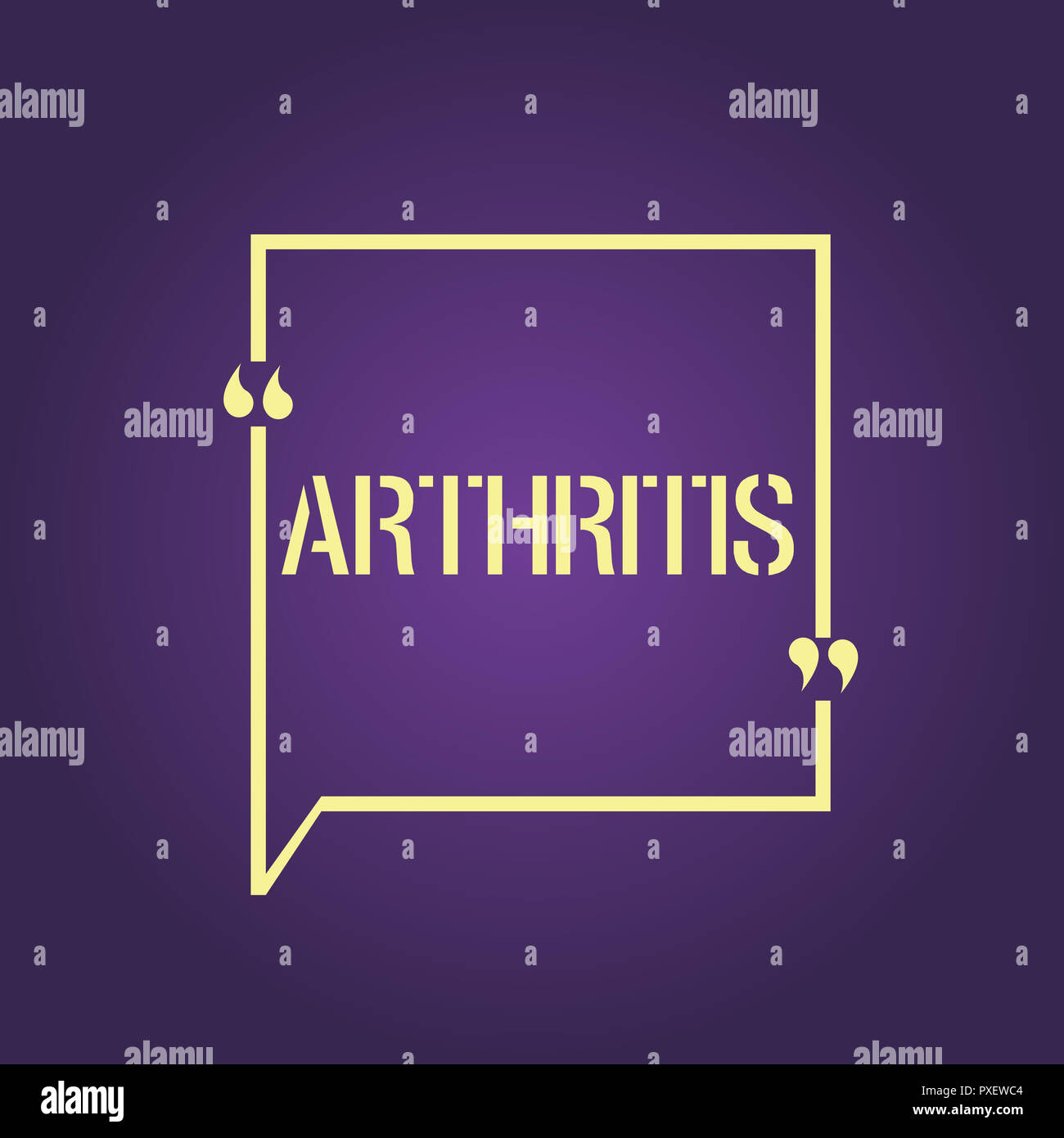 Text sign showing Arthritis. Conceptual photo Disease causing painful ...