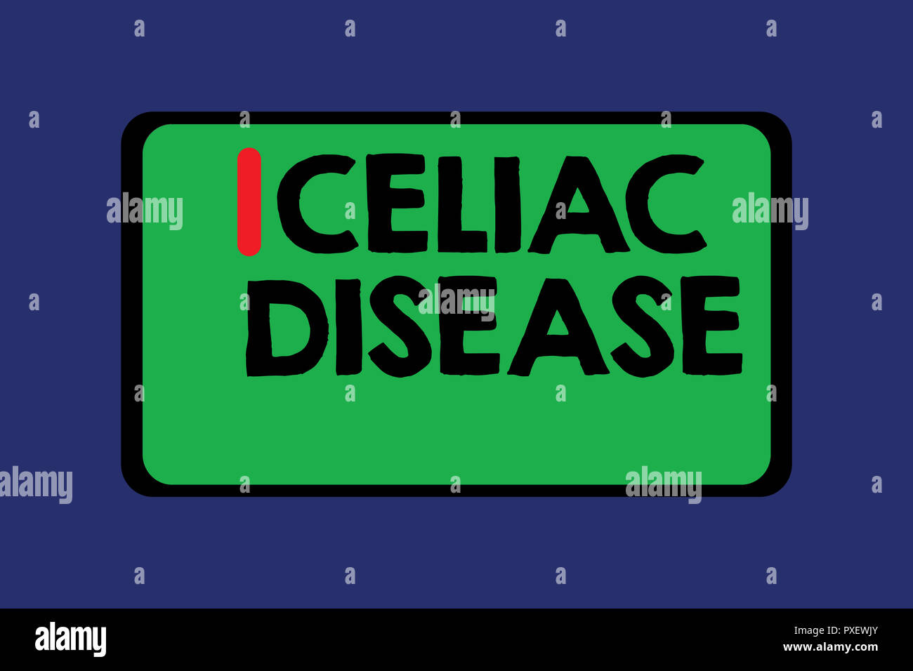 Conceptual hand writing showing Celiac Disease. Business photo text ...