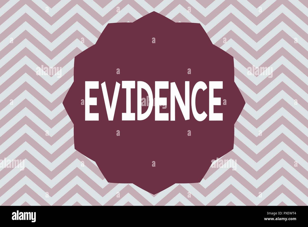 Word writing text Evidence. Business concept for available body facts ...