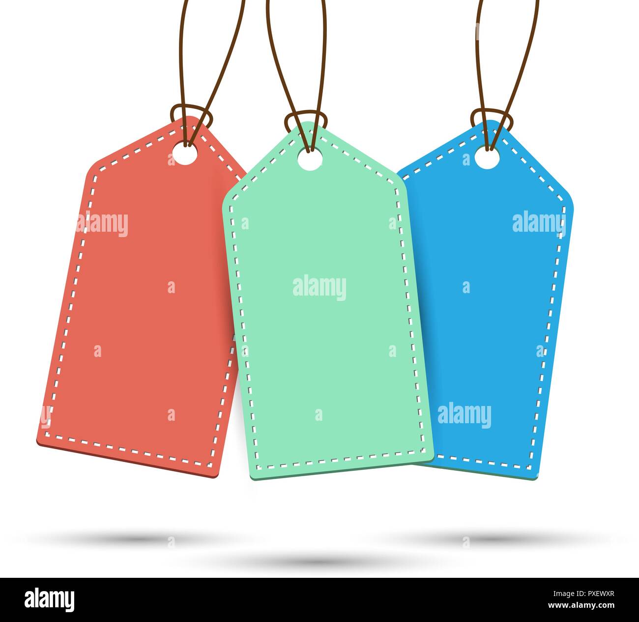 Price tags template with shadow, stock vector Stock Vector Image & Art ...