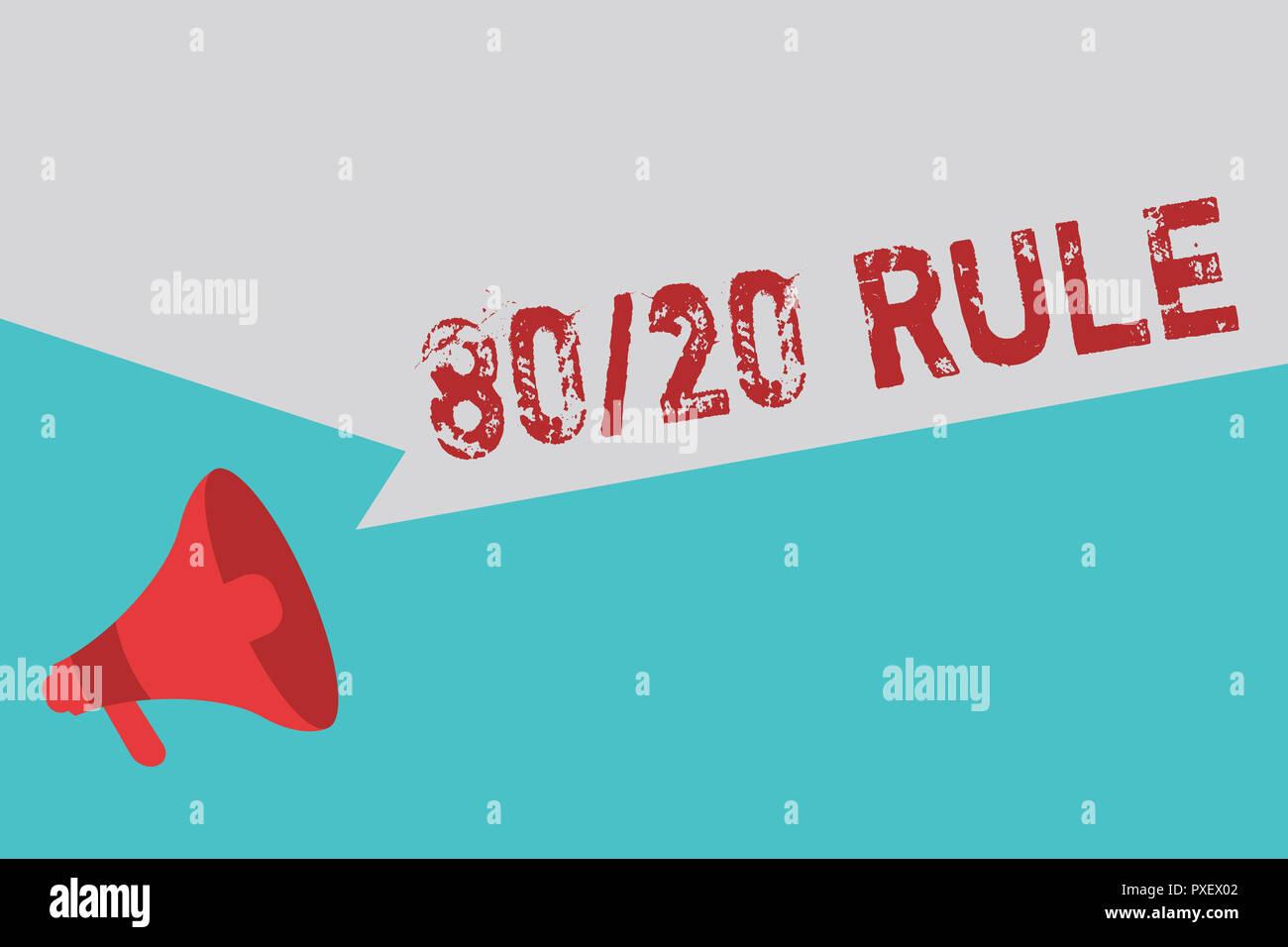 Word writing text 80 20 Rule. Business concept for Pareto principle 80 ...