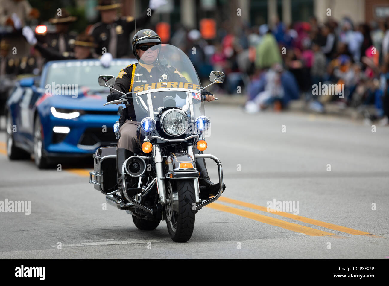 Indianapolis, Indiana, USA - September 22, 2018: The Circle City ...