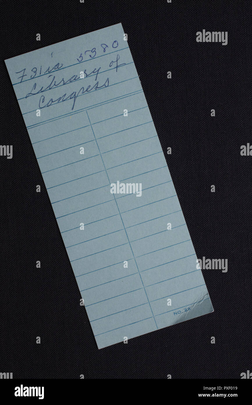 Old fashioned library cards, blank for customization Stock Photo - Alamy