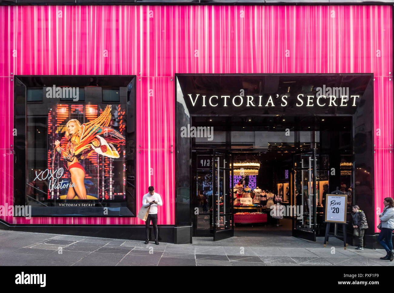 Entrance and main window of the Victoria's Secret lingerie shop in ...