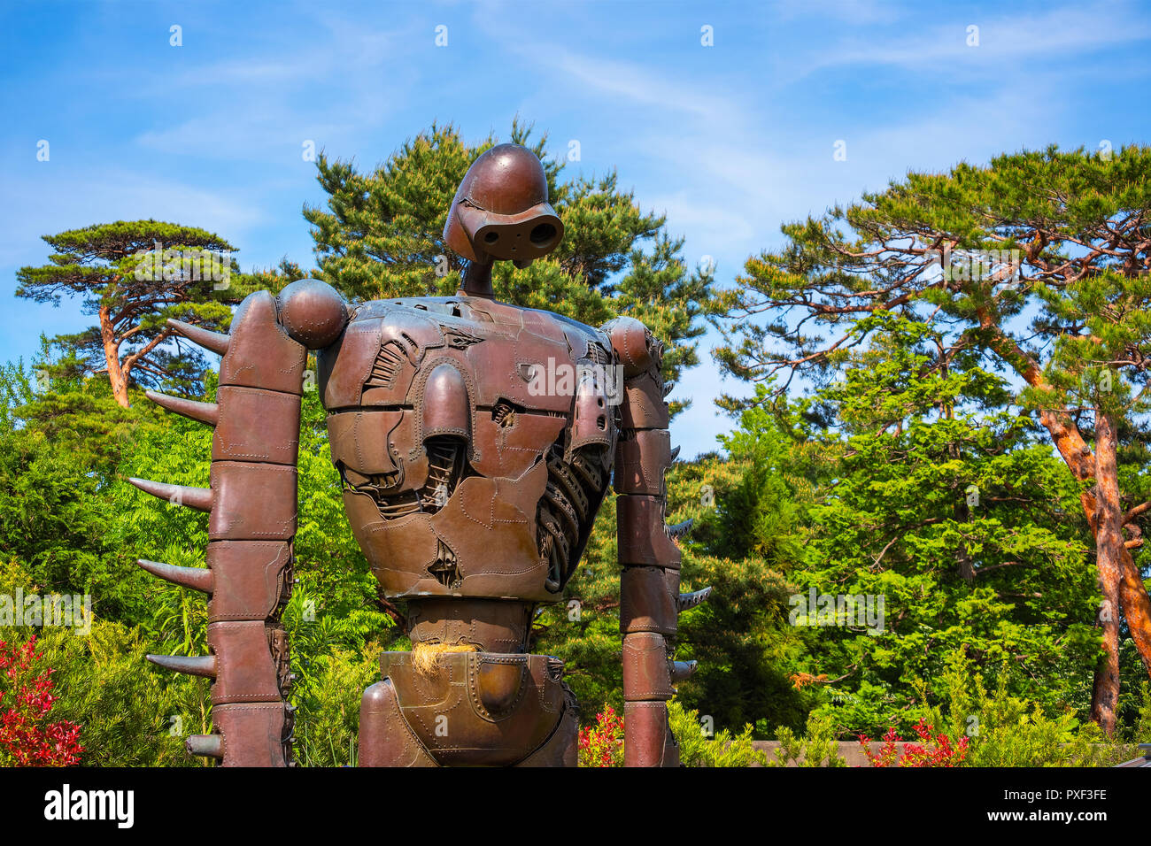 Tokyo, Japan - April 29 2018: Statue of the robot from the Studio ...