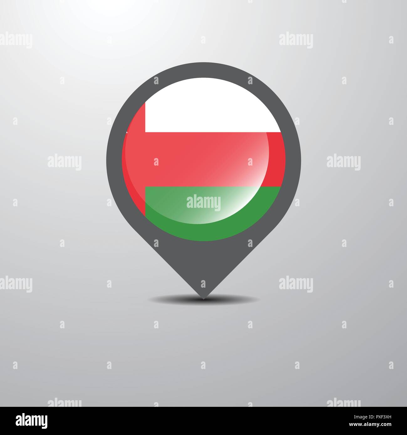 Oman map pin Stock Vector Images - Alamy