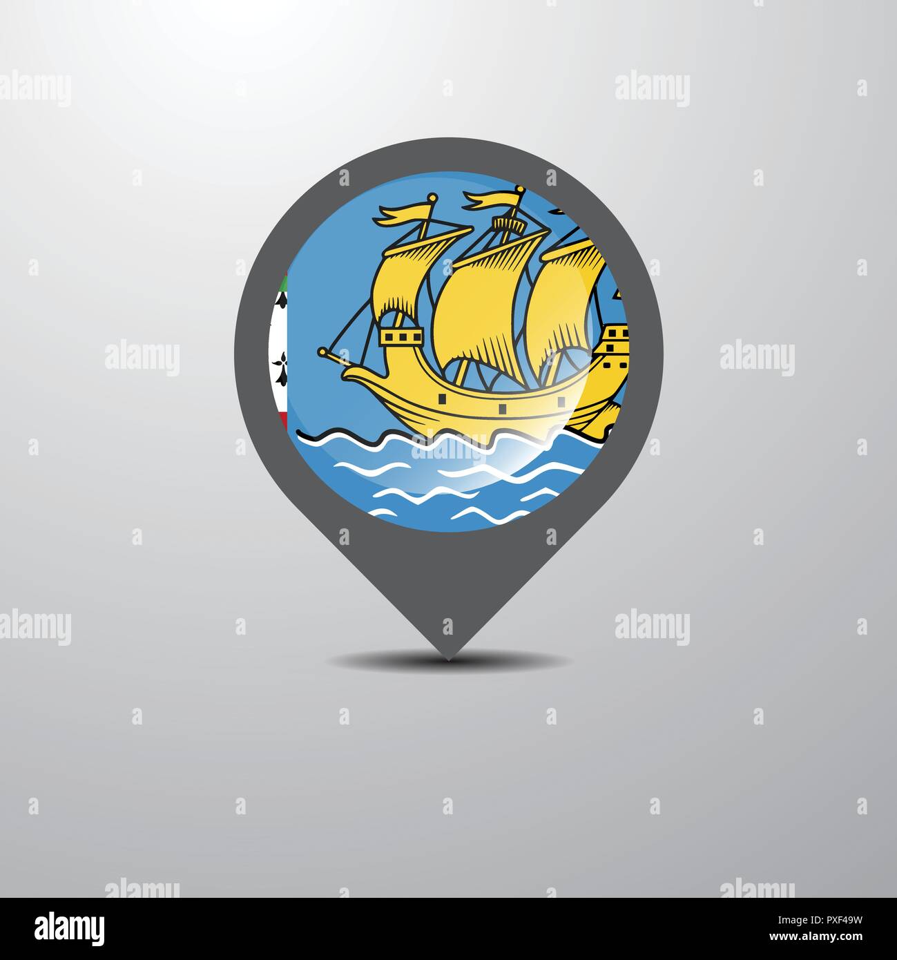 Map of saint pierre Stock Vector Images - Alamy