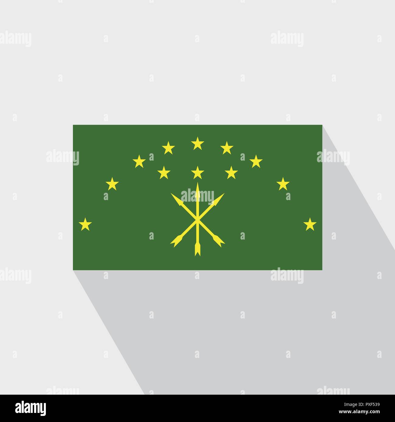 Flag of adygea Stock Vector Images - Alamy