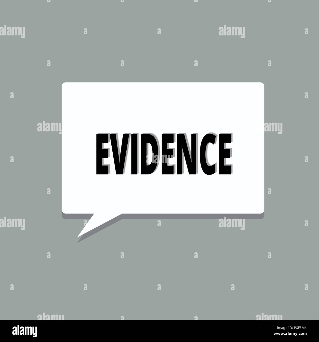 Handwriting text Evidence. Concept meaning available body facts ...