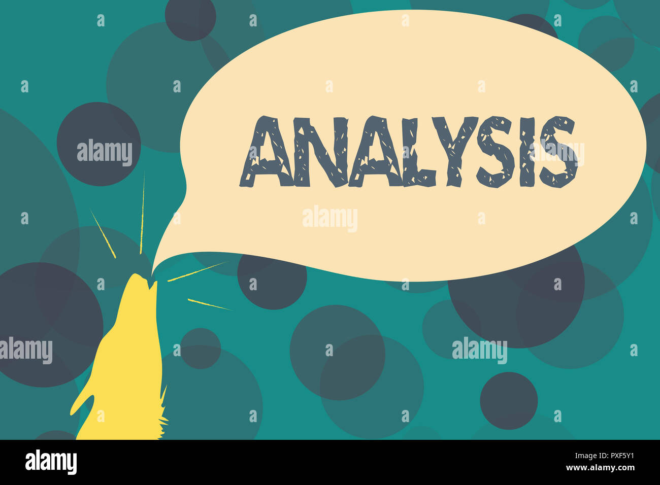 Text sign showing Analysis. Conceptual photo Detailed examination ...