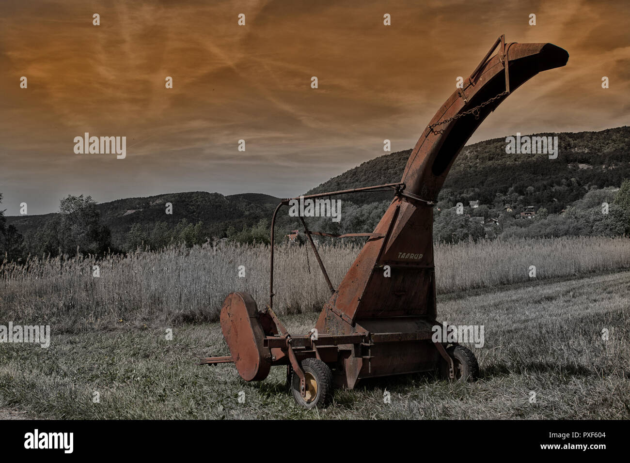 Agricultural tractors tool equipment Stock Photo - Alamy