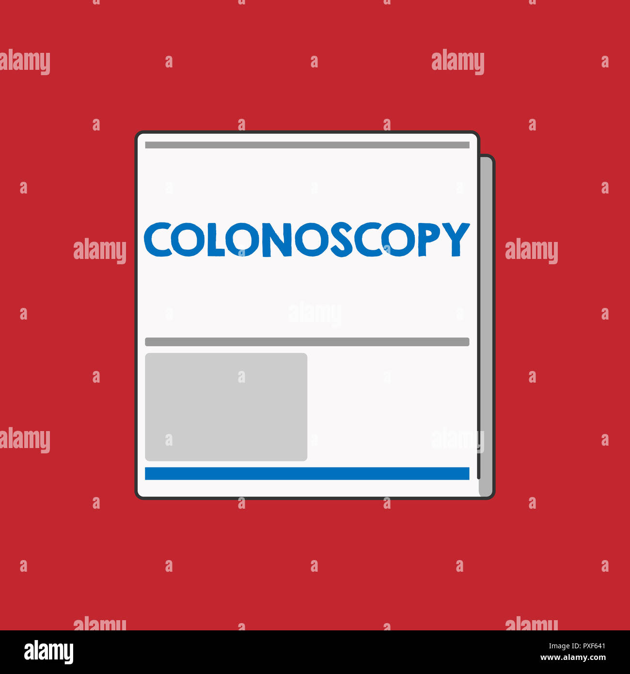Writing note showing Colonoscopy. Business photo showcasing Endoscopic ...