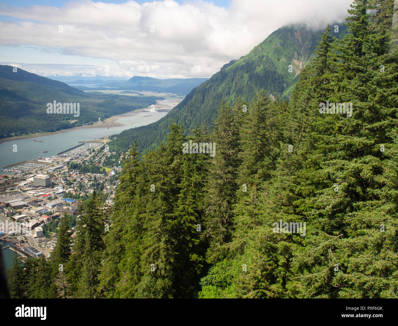 Aerial view juneau alaska hi-res stock photography and images - Alamy
