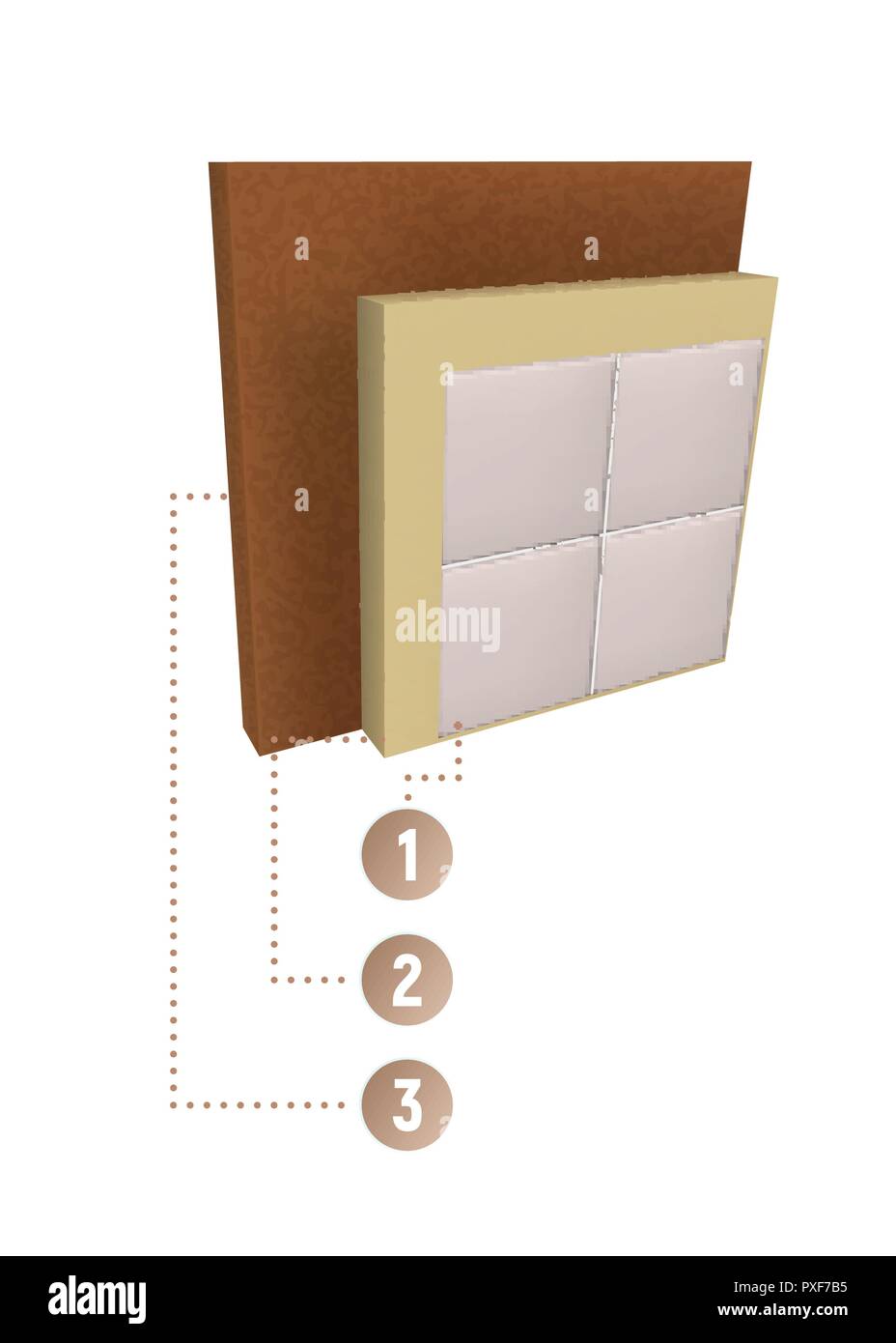 Ceramic Tile. Wall layer graphic. Vector illustration Stock Vector ...