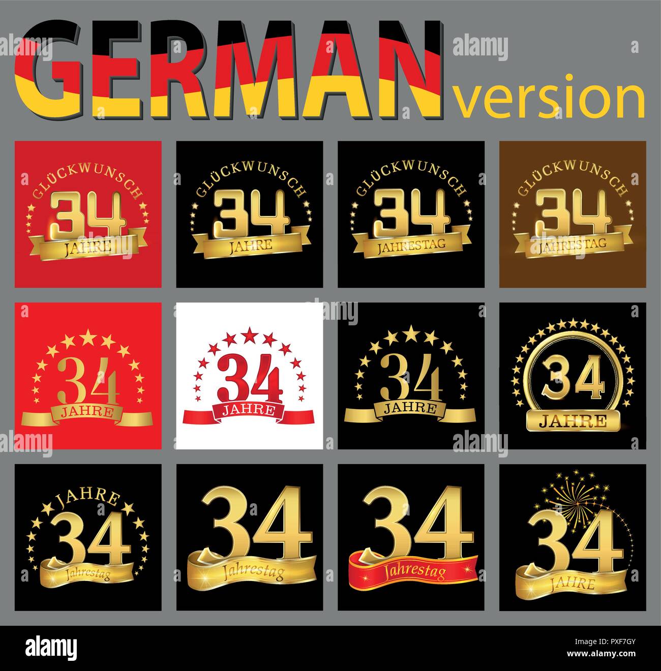 34 elements Stock Vector Images - Alamy